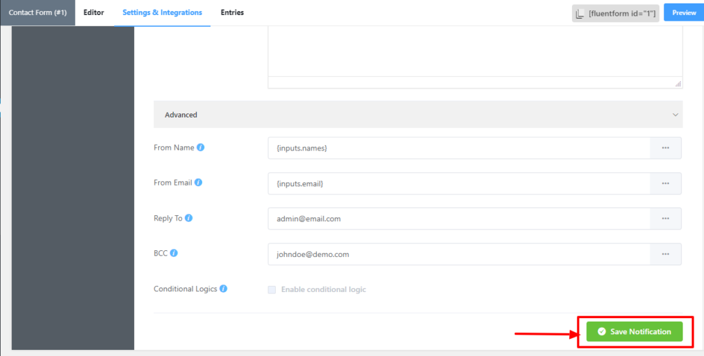 Setting Up Email Notifications In Wp Fluent Form Wordpress Plugin