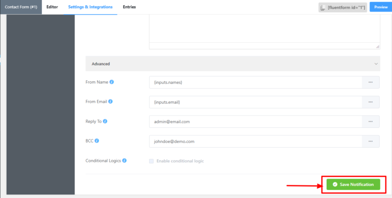 Setting up Email Notifications in WP Fluent Form WordPress Plugin