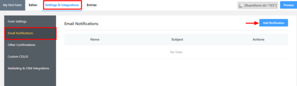 Setting Up Email Notifications In Wp Fluent Form Wordpress Plugin 