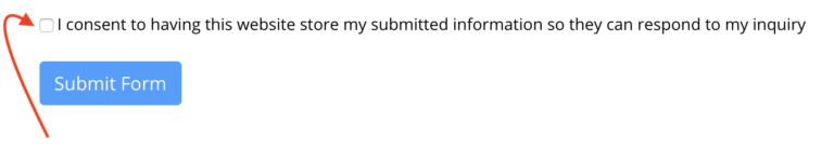 Gdpr Consent Field In Wp Fluent Form Wordpress Plugin