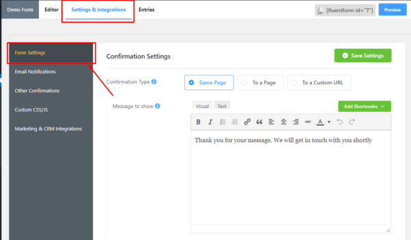 Restrict Blank Form Submission with WP Fluent Form WordPress Plugin