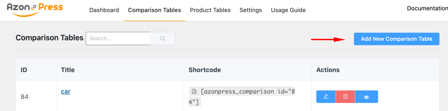 How to create an Amazon comparison table with AzonPress - WP Manage Ninja
