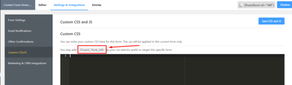 Fluent Forms Styling/Custom CSS - WP Manage Ninja