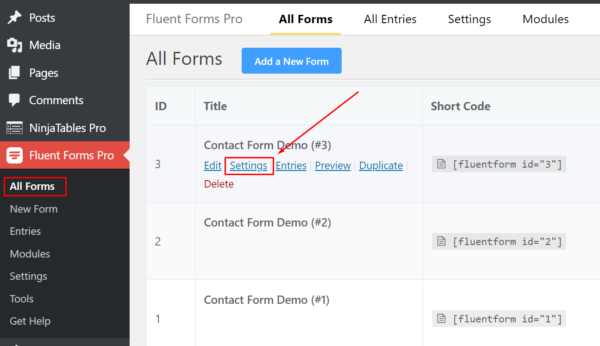 Google Sheets Integration with WP Fluent Forms - WP Manage Ninja