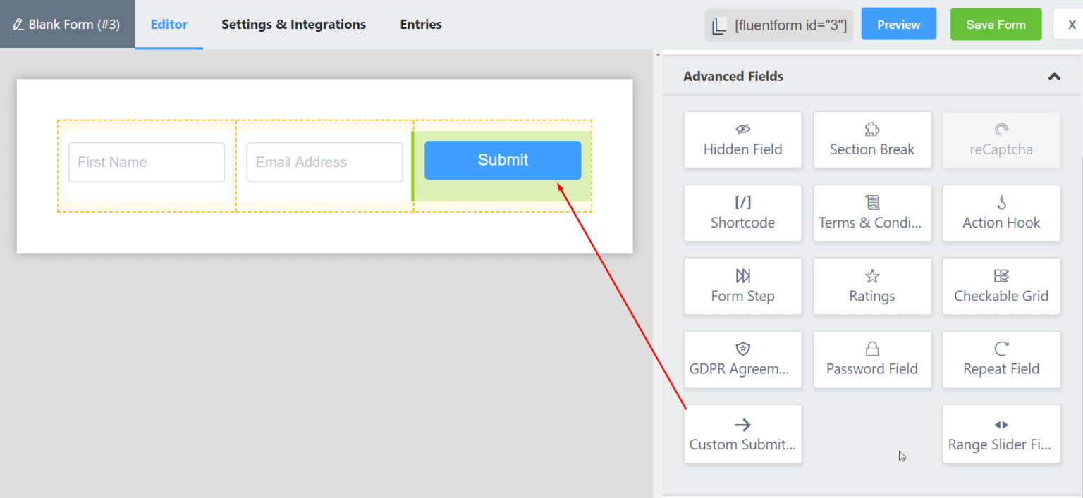 How To Create An Inline Form With Fluent Forms Wp Manage Ninja