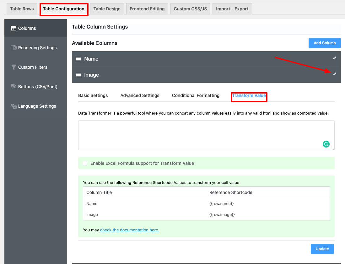 Google docs/CSV transformation: Image with light box - WP Manage Ninja