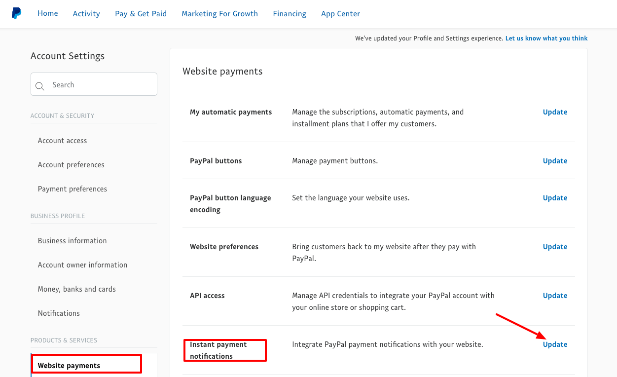 PayPal IPN Setup - WP Manage Ninja