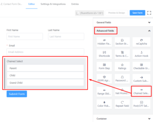 Chained Select in Fluent Forms - WP Manage Ninja