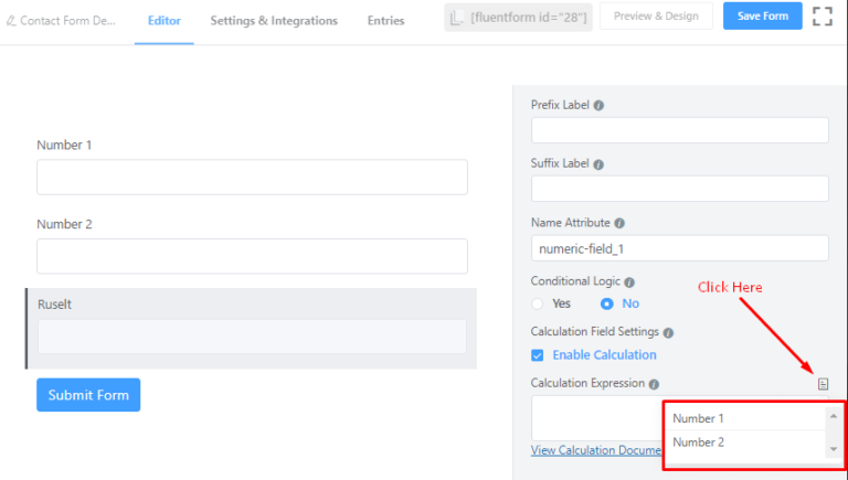 Numeric Calculation in Fluent Forms - WP Manage Ninja