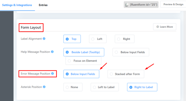 Error Message Customization with WP Fluent Form WordPress Plugin