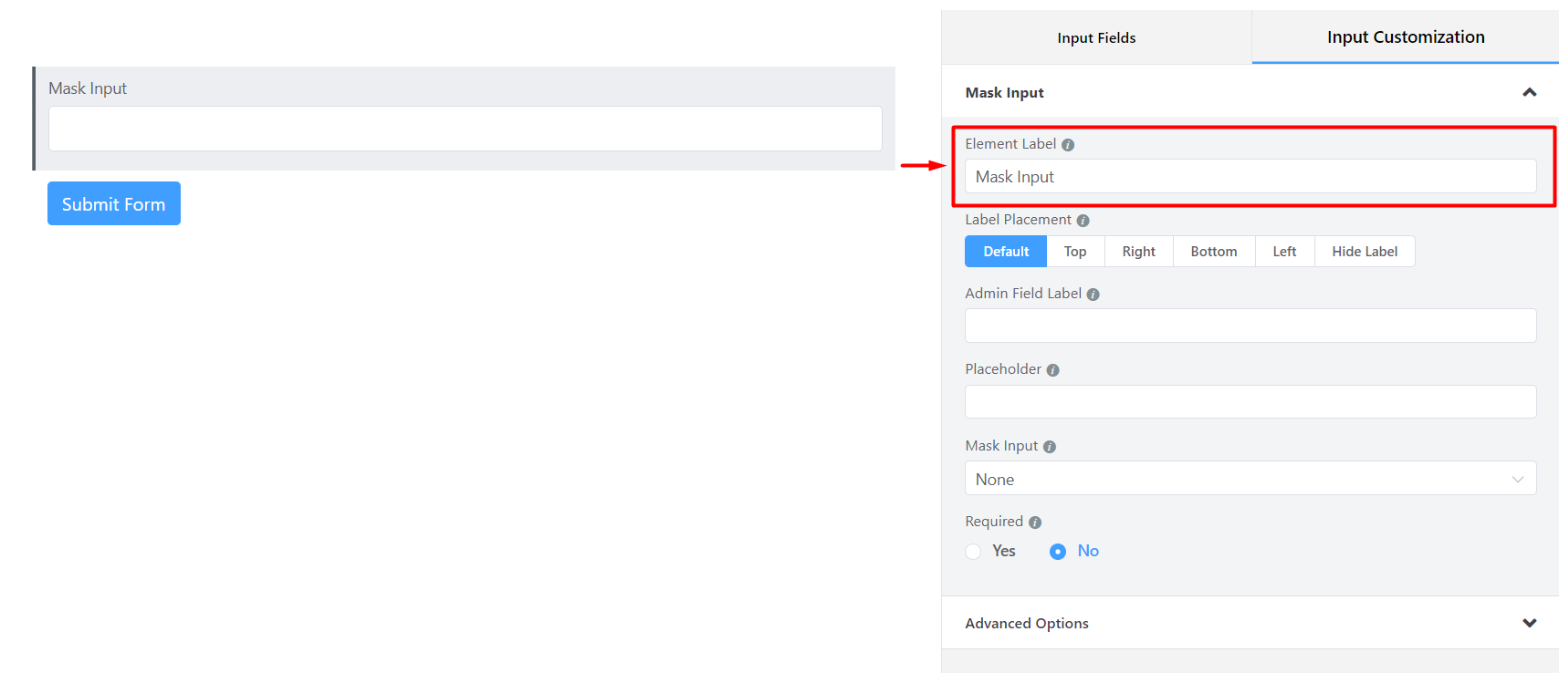 Mask Input Field In Wp Fluent Form Wordpress Plugin