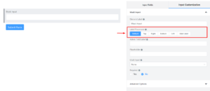 Mask Input Field in WP Fluent Form WordPress plugin