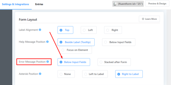 Error Message Customization With Wp Fluent Form Wordpress Plugin
