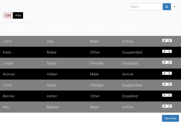 Table Styling And Css Selectors Using Ninja Tables