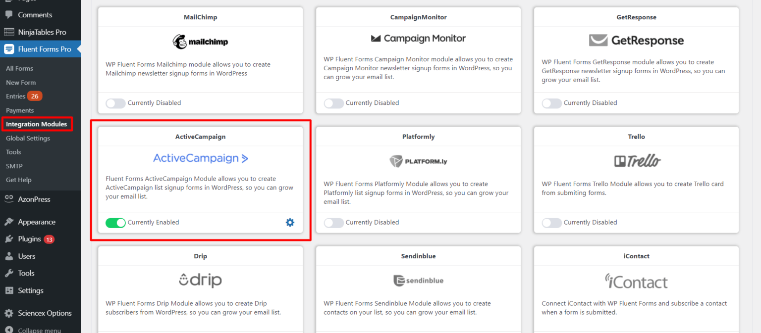 Activecampaign Integration With Wp Fluent Form