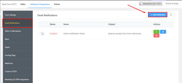 Conditional Email Notification in WP Fluent Form WordPress Plugin