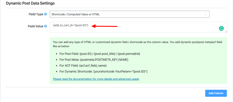 Shortcode Computed Value Or Html In Wp Posts Table Wp Manage Ninja