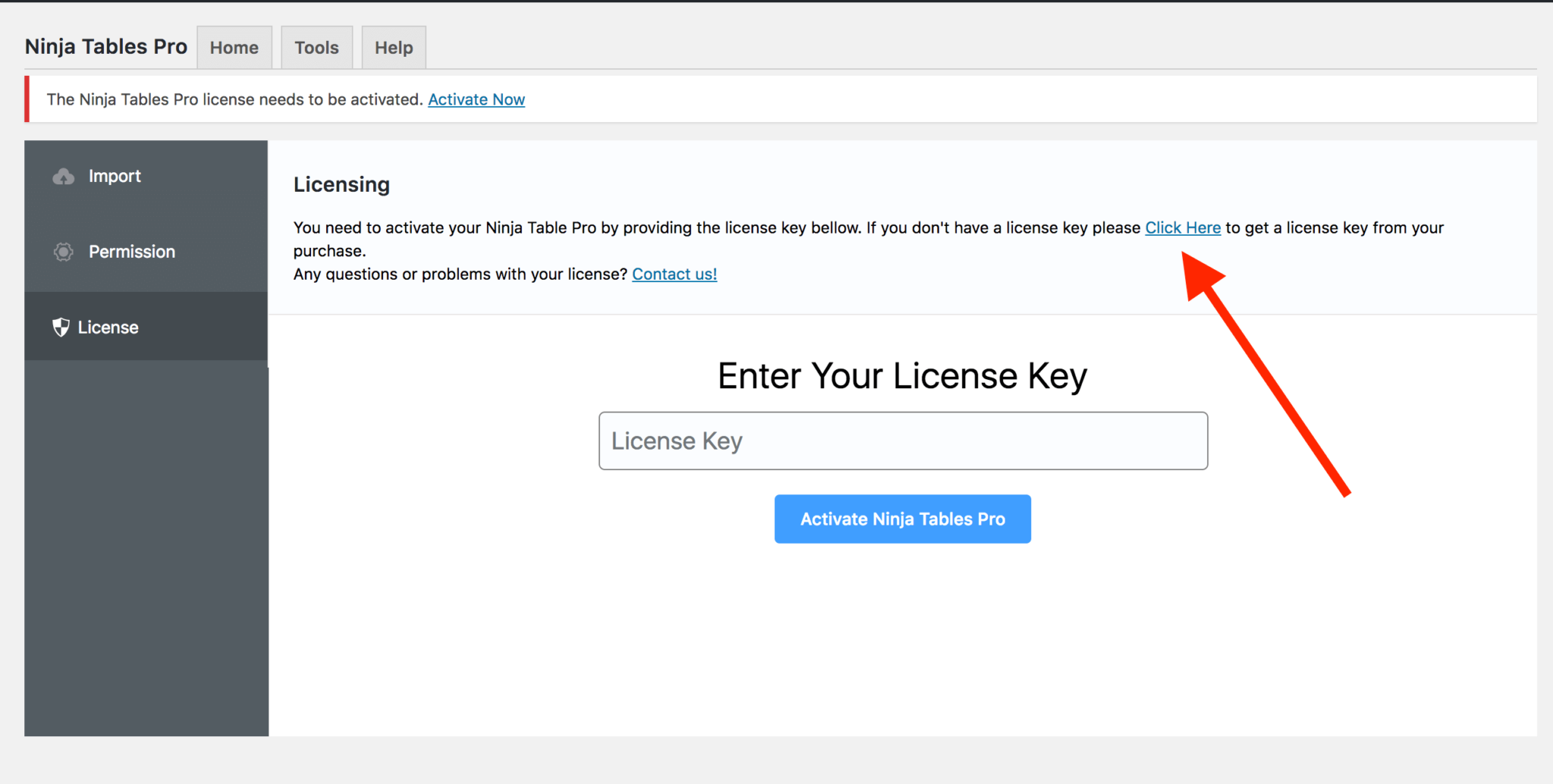 how to install and update ninja tables in wordpress