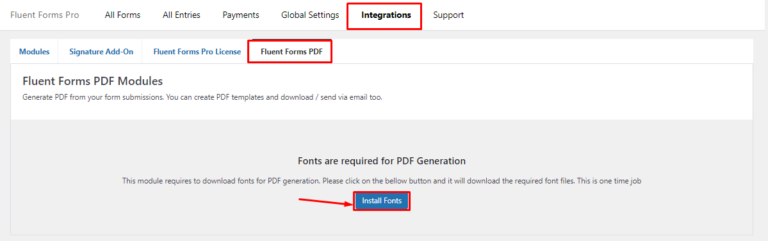 Fluent Forms PDF Module - WP Manage Ninja
