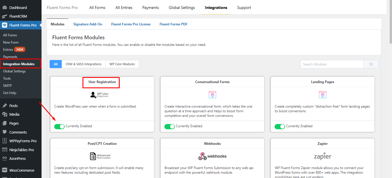 How To Create A Wordpress User Registration Form With Wp Fluent Forms Wp Manage Ninja