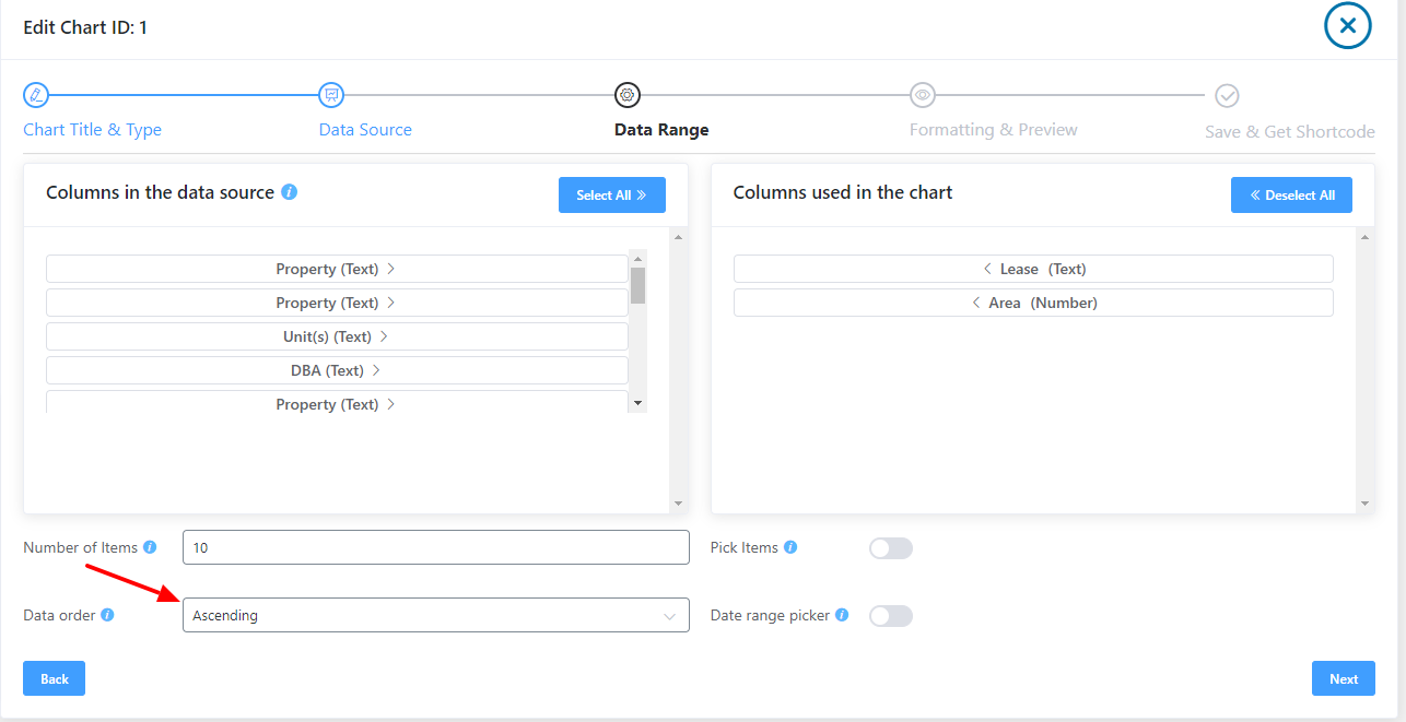 How to use Data Range picker with Ninja Charts - WP Manage Ninja