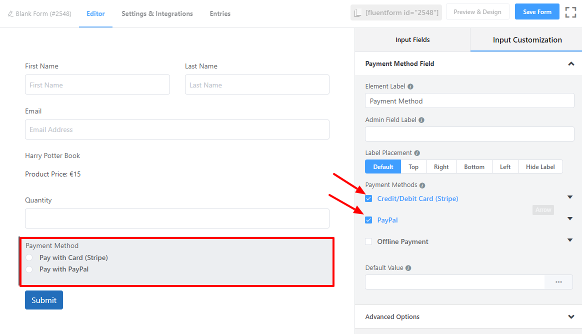 Accept Simple Payments With Fluent Forms - WP Manage Ninja