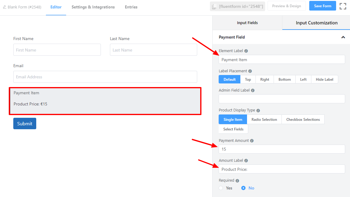 Accept Simple Payments With Fluent Forms - WP Manage Ninja