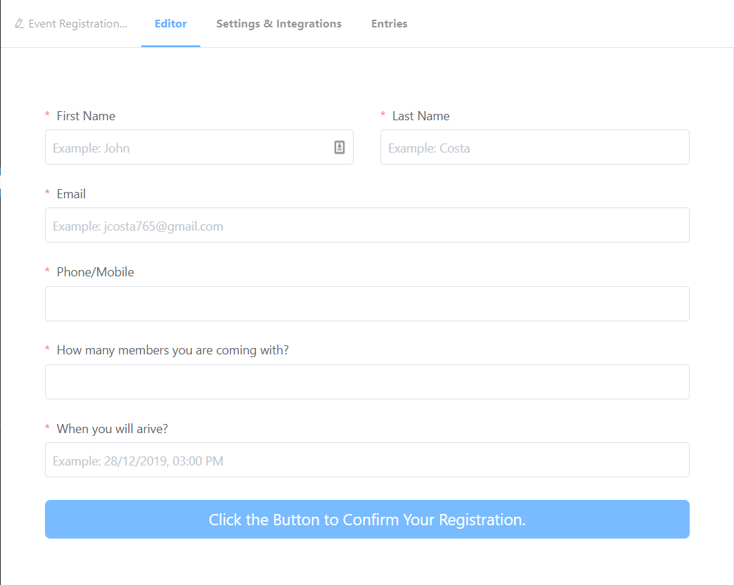 How To Make An Event Registration Form In Minutes With WordPress