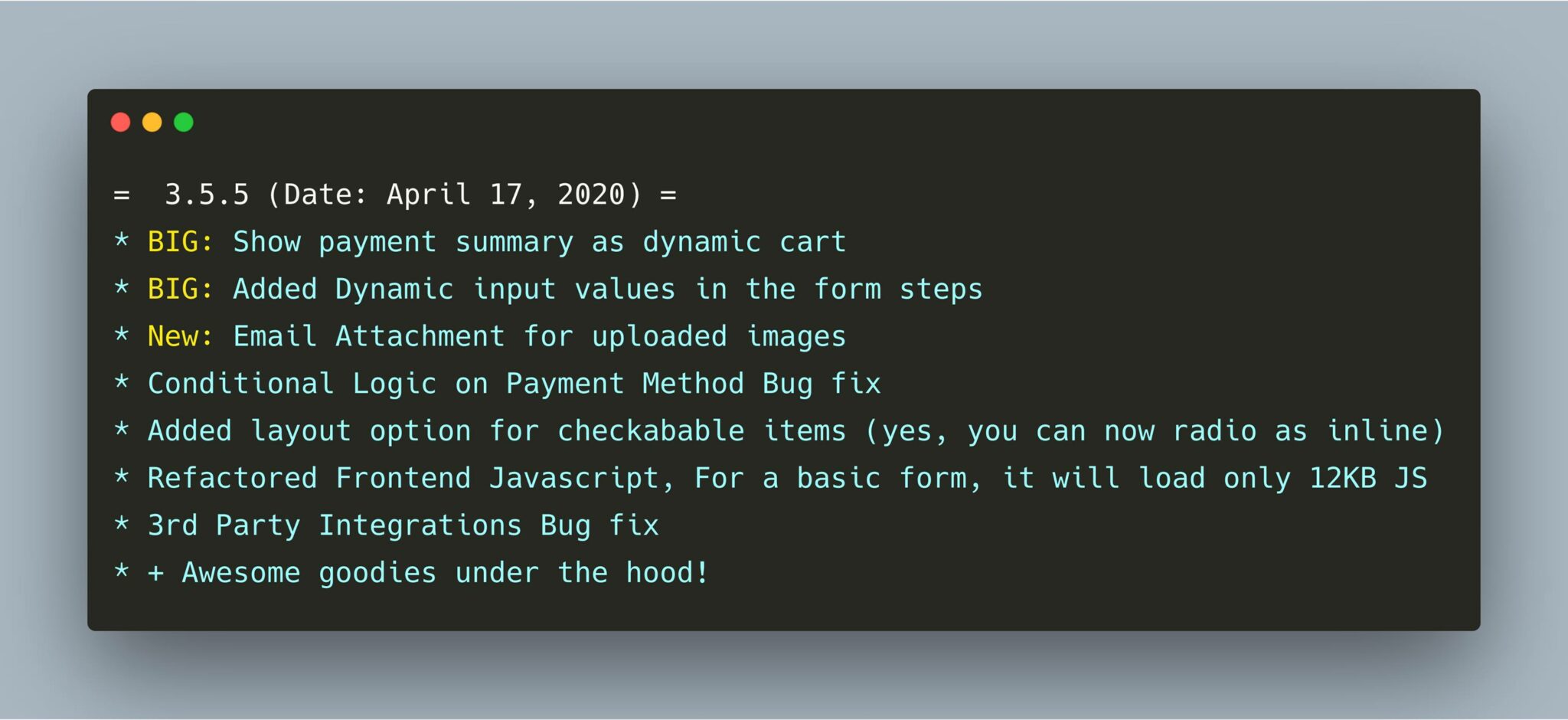 Fluent Forms 355 Dynamic Payment Summary And More