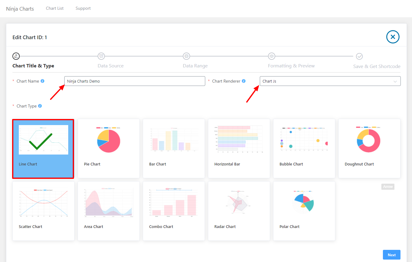 How to Create different type of Charts with Ninja Charts - WP Manage Ninja
