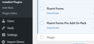 Upgrade to WP Fluent Form Pro Add-on