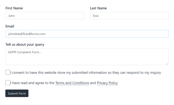 Creating GDPR Compliant Forms Using WP Fluent Forms