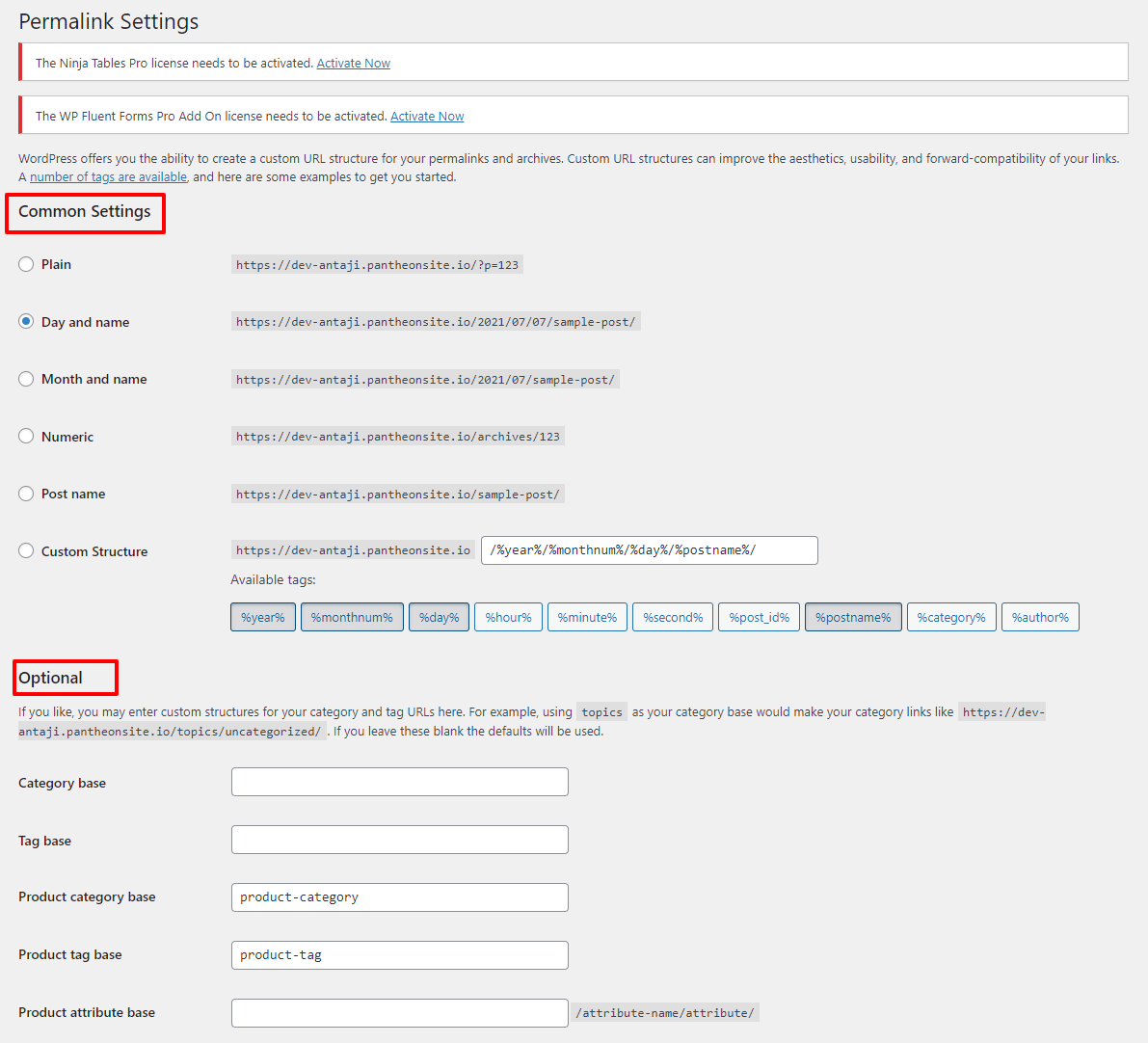 Using Permalinks - WP Manage Ninja
