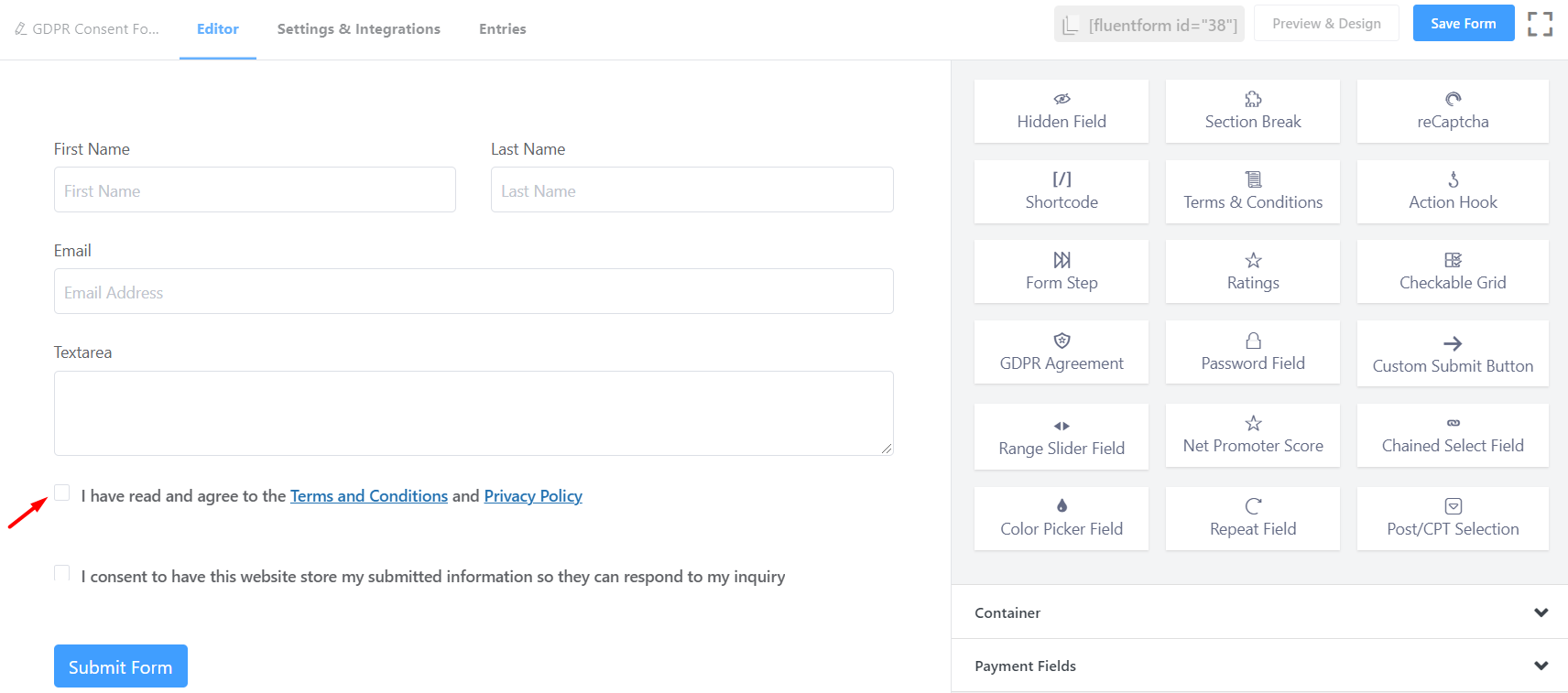 Creating GDPR Compliant Forms Using WP Fluent Forms