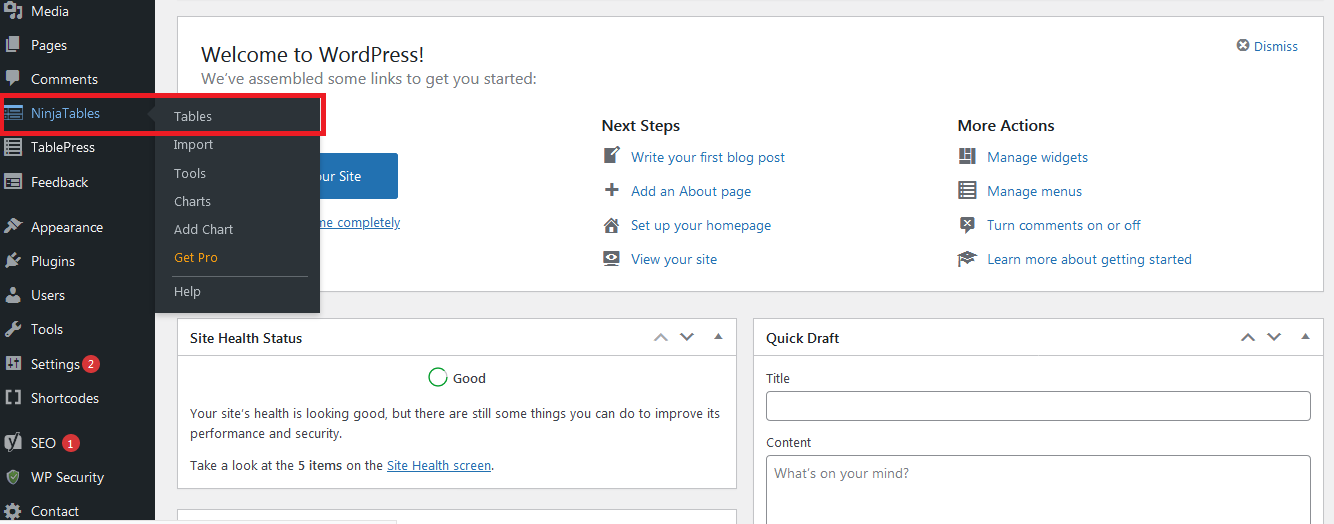 How to create a Comparison Table in WordPress using Ninja Tables