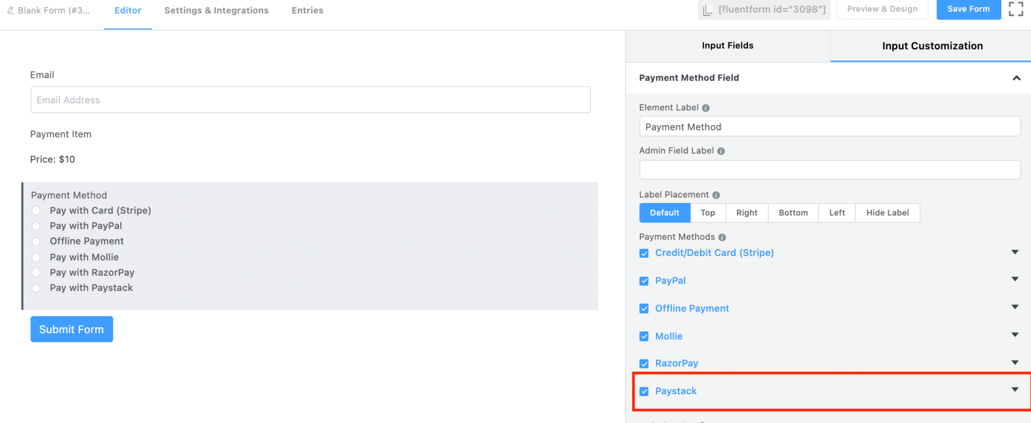How to Integrate Paystack with Fluent Forms - WP Manage Ninja