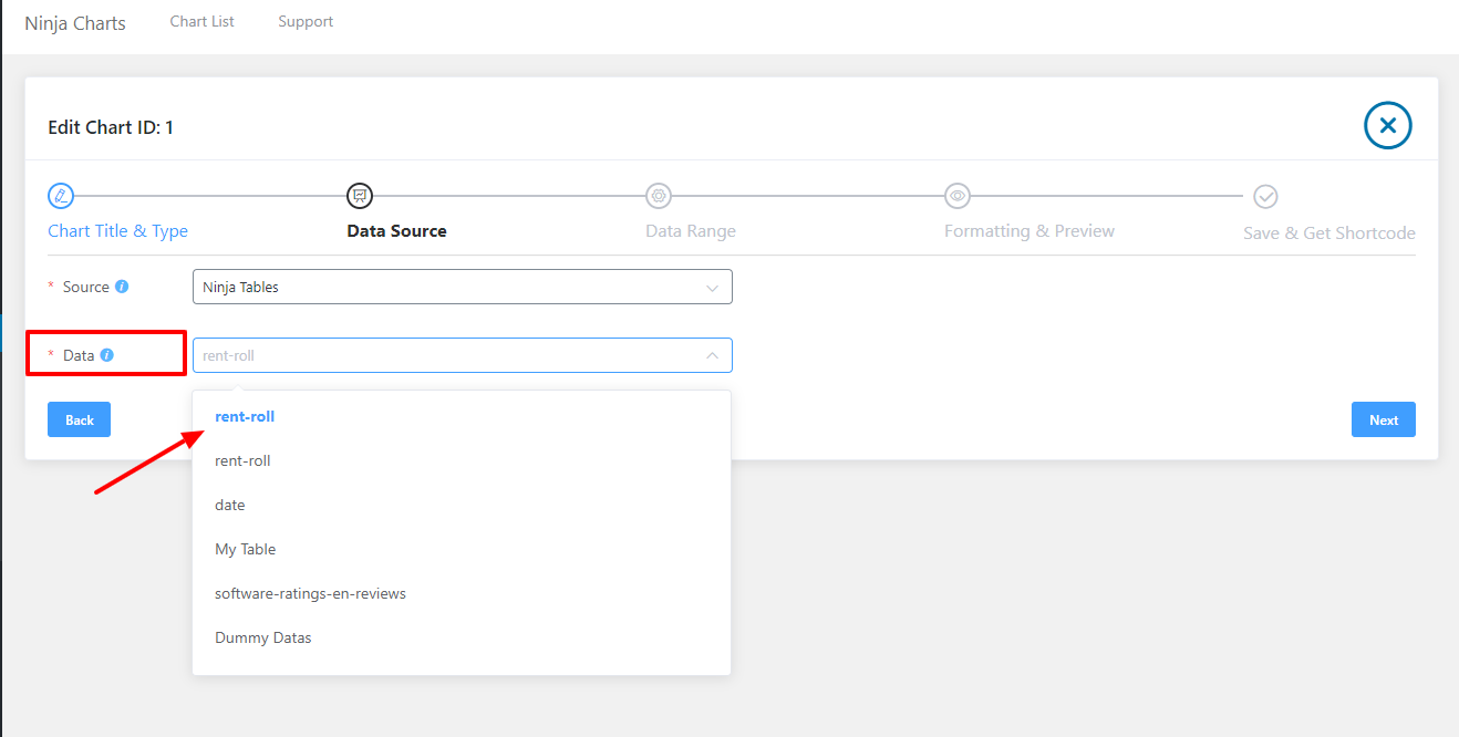 How to create Ninja Charts with Ninja Tables - WP Manage Ninja