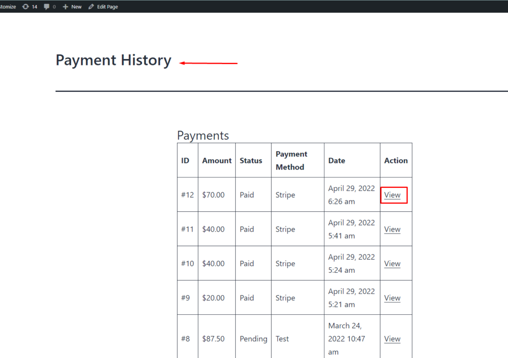 Payment Management Settings - WP Manage Ninja