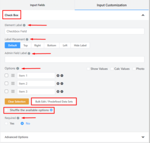 Check Box Field in WP Fluent Form WordPress Plugin