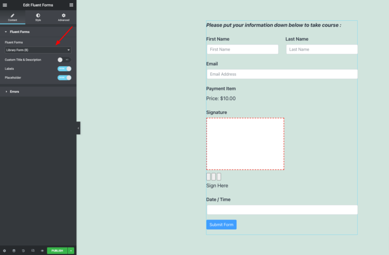 Introducing the Elementor widget - WP Manage Ninja