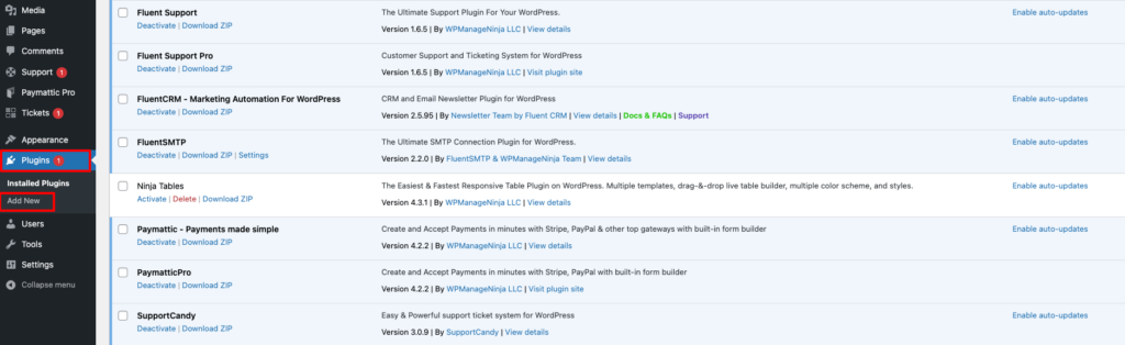 Upgrade to WP Fluent Form Pro Add-on