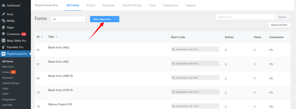 How to create a form with WP Fluent Form WordPress Plugin