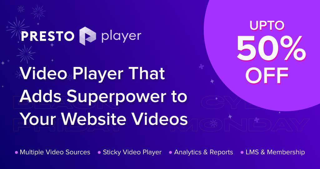 WordPress Black Friday Cyber Monday Discounts - WPManageNinja - WP ...