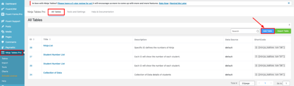How to Show Fluent Forms Entries on Frontend using Ninja Tables - WP Manage Ninja