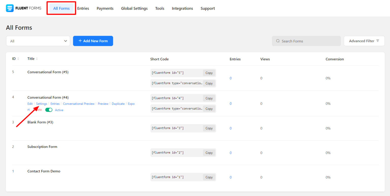 Set up Form Submission Confirmation Message in WP Fluent Form