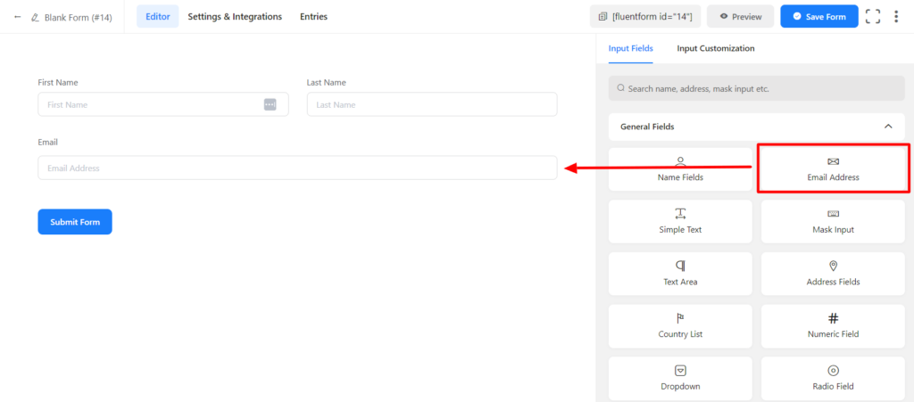 How to create a form with WP Fluent Form WordPress Plugin