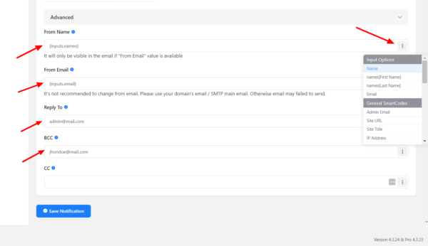Setting up Email Notifications in WP Fluent Form WordPress Plugin