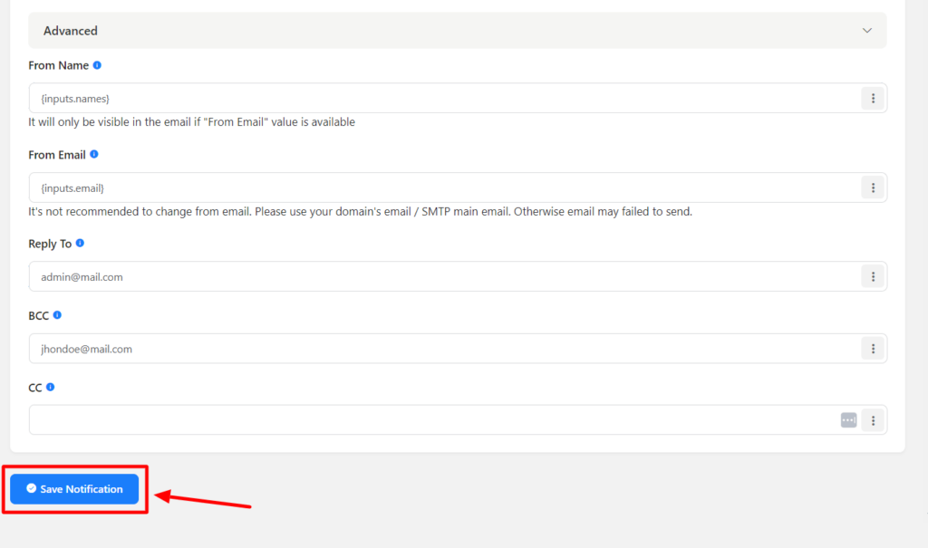 Send Users Email Notification With Wp Fluent Form Wordpress Plugin