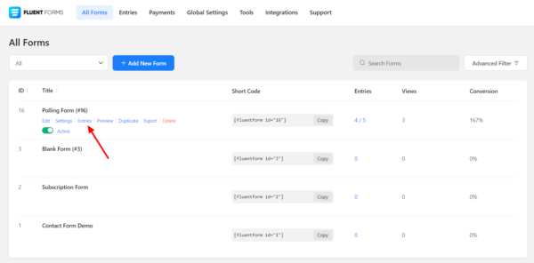 View & Manage Submitted Form Entries - WP Manage Ninja