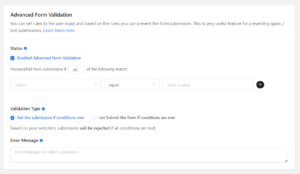 Advanced Form Validation in Fluent Forms - WP Manage Ninja